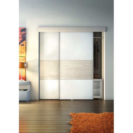 Trakkit Gemini Double Track Top Hung Sliding Kit for Wardrobe Doors ...