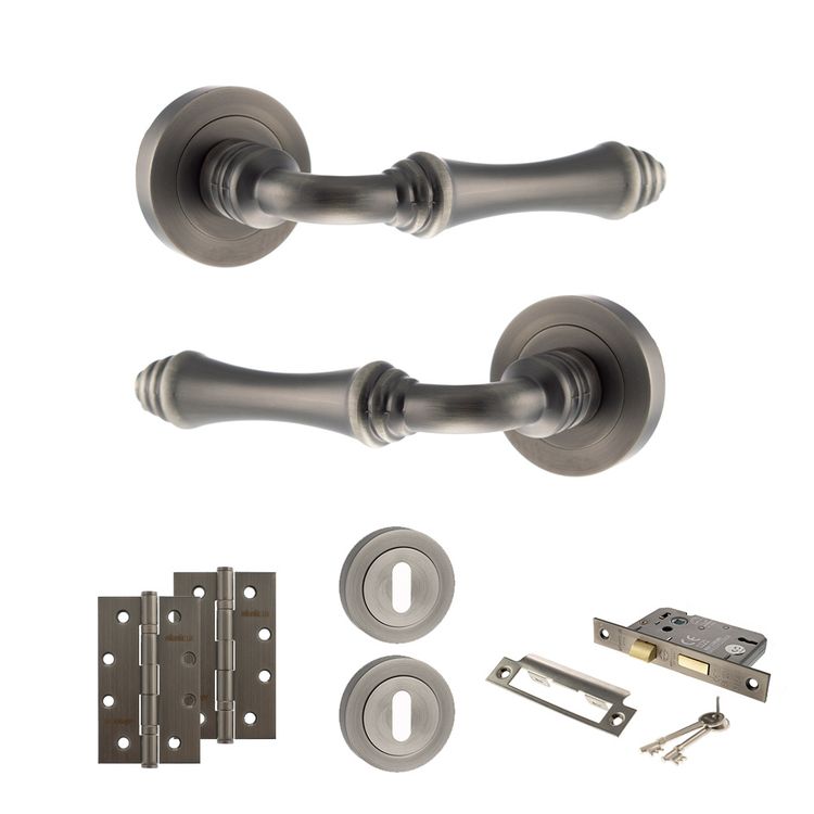 Old English Durham Door Handle Pack - 3 Lever Lock Set from £55.98