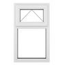 Crystal uPVC Top Hung Opening Over Fixed Light Double Glazed Window ...