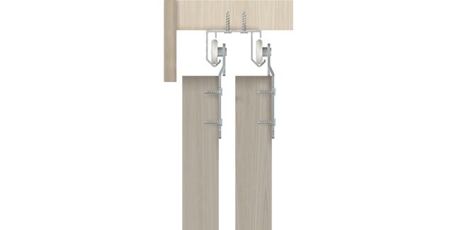 Trakkit Gemini Double Track Top Hung Sliding Kit for Wardrobe Doors ...