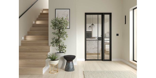 LPD Manhattan Universal Black Pre-Finished Internal Door Frame Kit from ...
